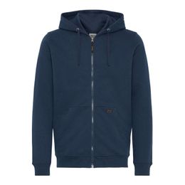 !Solid Kapuzensweatjacke SOLID "Kapuzenfleecejacke SDAUPO", Herren, Gr. L, blau (insignia blau), Obermaterial: 65% Polyester PES. 35% Baumwolle CO., Sweatjacken Kapuzensweatjacke