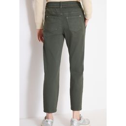 Jogger Pants Cecil "Style Chelsea", Damen, Gr. XL (44), L&auml;nge 28, sea weed khaki, Web, Obermaterial: 76% Baumwolle, 23% Polyester, 1% Elasthan. Futter: 100% Baumwolle, unifarben, loose fit kn&ouml;chelfrei, Hosen Jogger Pants, mit Tunnelzug