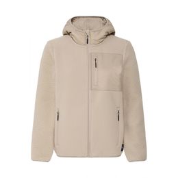 Fleecejacke North Bend "Fleecejacke NBMattea W", Damen, Gr. 46, grau (simply taupe), Obermaterial: 100% Polyester PES., Jacken Fleecejacke