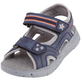 Sandale Kappa, Jungen, Gr. 34, blau (navy, grau), Synthetik, mehrfarbig, Schuhe Sandale, - mit gesprenkelter Sohle