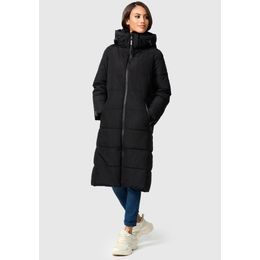 Steppjacke Marikoo "Marikoo Zuraraa lange Damen Winter Steppjacke B989", Damen, Gr. 3XL, schwarz, Obermaterial: 100% Polyester PES., Jacken Steppjacke
