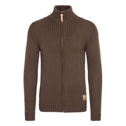 !Solid Strickjacke SOLID "Strickjacke SDPoul", Herren, Gr. S, braun (coffe b me), Obermaterial: 50% Baumwolle CO. 50% Polyacryl PAN., Strickjacken Strickjacke