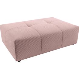 Polsterhocker 3C CANDY "Yoshy", rosa (ros&eacute;), B:120cm H:41cm T:83cm, 88% Polyester, 12% Polyacryl, Hocker, Polsterhocker, Passend zur Serie Yoshy