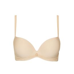 Push-up-BH LISCA "Push up BH Laura", Damen, Gr. 85, Cup A, beige (vanilla cream), Stoff, Obermaterial: 75% Polyamid PA. 25% Elasthan EL., BHs Push-up-BH