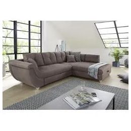 Jockenh&ouml;fer Ecksofa JOCKENH&Ouml;FER GRUPPE "Maranello L-Form, B: 330 cm", braun, B:330cm T:100cm, Luxus-Microfaser (100% Polyester);Kissen: 45% Polyacryl, 34% Polyethylen, 21% Polypropylen, Sofas, Ecksofa, mit Bettfunktion, Bettkasten & Zierkissen