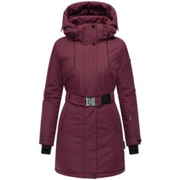 Wintermantel Navahoo "Wintermantel Frostkuss 14", Damen, Gr. M, rot (wine), Obermaterial: 100% Polyester PES. Obermaterial: Futter: 100% Polyester PES. 100% Polyester PES., M&auml;ntel Wintermantel