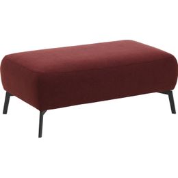 Polsterhocker Home Affaire "Bellini", rot, B:111cm H:47cm T:65cm, Luxus-Microfaser weich (98% Polyester, 2% Nylon);Easy Care (100% Polyester), Hocker, Polsterhocker, passend zur Serie "Bellini", Easy Care-Bezug mit Wasser reinigbar