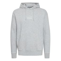 !Solid Longpullover SOLID "Sweatshirtkapuzenpul SDRubin", Herren, Gr. L, grau (light grau melange), Obermaterial: 60% Baumwolle CO. 40% Polyester PES., Pullover Longpullover