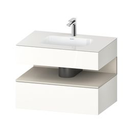 Duravit Einbauwaschtisch-M&ouml;bel-Set Qatego 80x55x60cm, T m/we hgl, Konsolen-Waschtischunterbau (QA4785083220000)