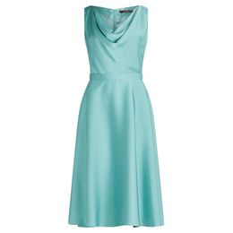 Cocktailkleid Vera Mont "Cocktailkleid mit Wasserfallausschnitt", Damen, Gr. 38, EURO, gr&uuml;n (strong mint), 100% Polyester PES., Kleider Cocktailkleid