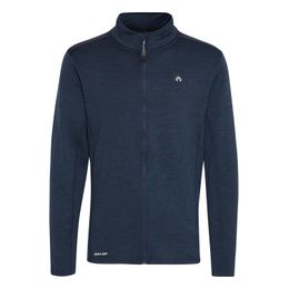 Funktionsjacke North Bend "Funktionsjacke NBKalleo M", Herren, Gr. M, blau (navy blazer), Obermaterial: 92% Polyester PES. 8% Elasthan EL., meliert, regular fit normal, ohne Ausschnitt, Sweatshirts Funktionsjacke