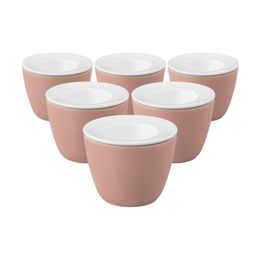 Eierbecher Seltmann Weiden "Snack and Egg Life Fashion &oslash; 6,8 cm 6er Set", rosa (posh rose), B:6,8cm H:5,5cm &Oslash;:6,8cm, Porzellan, Eierbecher, Eierbecher, Sp&uuml;lmaschinenfest, Mikrowellensicher, Ofenfest
