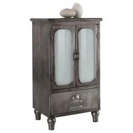 Kommode Home Affaire "Industrial", grau (metallgrau), B:50cm H:87cm T:38cm, Metall, Sideboards, Kommode