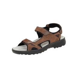 Sandale Jomos "Sandale", Herren, Gr. 47, braun, Obermaterial: 50% Rindsleder Leather cow. 50% Lammleder LEL., Schuhe Sandale