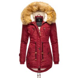 Wintermantel Navahoo "Wintermantel La Viva", Damen, Gr. XS, rot (blood rot), Obermaterial: 100% Nylon NY. Obermaterial: Futter: 100% Polyester PES. 100% Polyester PES., M&auml;ntel Wintermantel