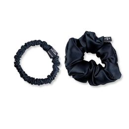 Diadem AILORIA "Set Scrunchies S und M aus Seide DOUX", Damen, schwarz, Modet&uuml;cher Diadem
