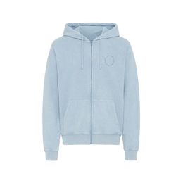 Kapuzensweatjacke Blend "Hoodie BHFactor", Herren, Gr. L, blau (faded denim), Obermaterial: 100% Baumwolle CO., Sweatjacken Kapuzensweatjacke