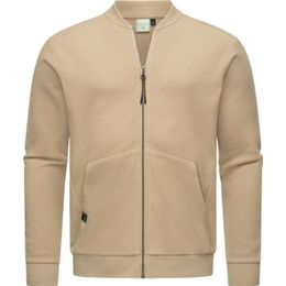 Sweatjacke Ragwear "Sweatjacke Cruider", Herren, Gr. 3XL, beige (sand), Obermaterial: 50% Baumwolle CO. 50% Polyester PES., Sweatjacken Sweatjacke