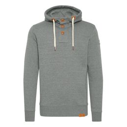!Solid Kapuzenpullover SOLID "Hoodie SDTripStrip", Herren, Gr. L, grau (grau mel), Obermaterial: 50% Baumwolle CO. 50% Polyester PES., unifarben, Pullover Kapuzenpullover