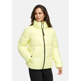 Winterjacke Marikoo "Marikoo Hazalee Damen Winter Herbst Stepp Jacke N071", Damen, Gr. XL, gelb (pastel gelb), Obermaterial: 100% Polyester PES., Jacken Winterjacke
