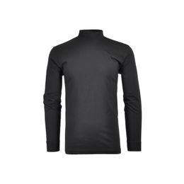 Longsweatshirt Ragman "Longsleeve Langarm Basic Stehkragen Regular Fit", Herren, Gr. L, schwarz, Obermaterial: 100% Baumwolle CO., Sweatshirts Longsweatshirt
