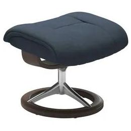 Fu&szlig;hocker stressless "Mayfair", blau (blau dinamica), B:55cm H:41cm T:39cm, Leder BATICK: BATICK ist ein leicht korrigiertes, durchgef&auml;rbtes und genarbtes M&ouml;belleder, bei dem die meisten Unebenheiten und Spuren in der Regel entfernt wurden.;Leder PALOMA: PALOMA ist ein durchgef&auml;rbtes Semianilin-M&ouml;belleder mit nat&uuml;rlicher Narbung.;ROHLEDER Stoff Q2 FARON: Ein fester zuverl&auml;ssiger Boucl&eacute; mit einem s