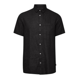 !Solid Blusenshirt SOLID "Leinenhemd SDAllan", Herren, Gr. M, schwarz (true schwarz), Obermaterial: 58% Leinen LI. 42% Viskose CV., Hemden Blusenshirt