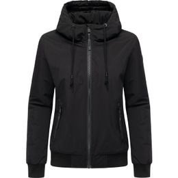 Bomberjacke Ragwear "Bomberjacke Oggie Warm YOUMODO", Damen, Gr. XXL, schwarz, Obermaterial: 100% Polyester PES. Obermaterial: Futter: 100% Polyester PES. 100% Polyester PES., Jacken Bomberjacke