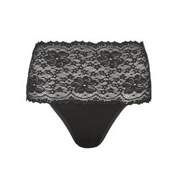 Taillenslip Nina von C. "Damen Taillenslip Millefleurs", Damen, Gr. 44, schwarz, Obermaterial: 52% Viskose CV. 40% Modal CMD. 8% Elasthan EL., Unterhosen Taillenslip