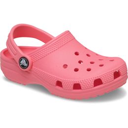 Clog Crocs "Classic Clog K", M&auml;dchen, Gr. 25, guave, Croslite&trade;, unifarben, Schuhe Clog, Hausschuh, Schlappen, Strandschuh, Sandale mit Fersenriemen