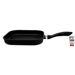 Grillpfanne ELO "Alucast", schwarz, B:28cm L:28cm &Oslash;:28cm, Pfannen, Grillpfanne, Induktion, 28x28 cm