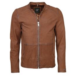 Lederjacke Maze "Lederjacke Dobson", Herren, Gr. XXL, braun (cognac), Obermaterial: 100% Lammnappaleder LANA. Futter: 100% Polyester PES., Jacken Lederjacke