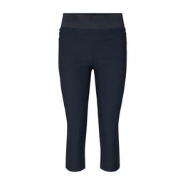 Caprileggings Freequent "FQSHANTAL-CA-POWER", Damen, Gr. XXL, N-Gr, grau (salute), Web, Obermaterial: 76% Viskose, 21% Polyamid, 3% Elasthan, unifarben, skinny fit 3/4-L&auml;nge, Hosen Caprileggings, mit extra breitem Bund
