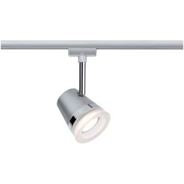 Paulmann Schienensystem-Leuchten "URail Schienenspot Cone Einzelspot GU10 max. 10W 230V", grau (chromfarben), 1, &Oslash; 8,5cm H: 18cm, 1 Stk., Leuchten, Einzelspot, dimmbar, Schienensystem-Leuchten