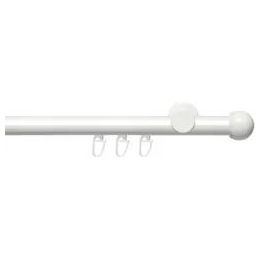 Gardinenstange Liedeco "Innenlaufgarnitur 20 mm Power Kugel" Gr. 2, wei&szlig;, L:160cm &Oslash;:20mm, Aluminium, Gardinenstangen, Gardinenstange Komplett