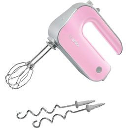 Bosch Handmixer "Styline MFQ4030K, Edelst. R&uuml;hrbesen/Knethaken, 5 Stufen, rosa", rosa (gentle pink), B:20cm H:14,2cm T:7,5cm, Mixer, Turbostufe, leichtes Geh&auml;use, Made in Europe, Handmixer