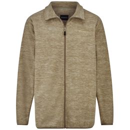 Sweatjacke Babista "Fleecejacke FLOREVERTO", Herren, Gr. 50, beige, Obermaterial: 100% Polyester COOLMAX PES(Coolmax)., Sweatjacken Sweatjacke