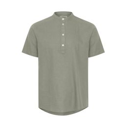 Kurzarmshirt 11 Project "Kurzarmhemd PROcho", Herren, Gr. L, gr&uuml;n (vetiver), Obermaterial: 58% Leinen LI. 42% Viskose CV., Hemden Kurzarmshirt
