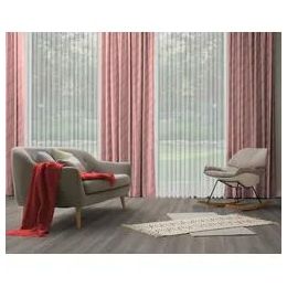 Vorhang ADAM "Argentinian Criolla Light" Gr. 3, rot (dunkelrot), B:142cm H:225cm, Jacquard, Baumwolle, Gardinen, aus 100% Bio-Baumwolle