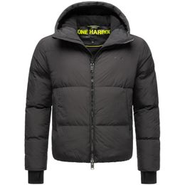 Steppjacke STONE HARBOUR "Winterjacke Tayroos XX", Herren, Gr. M, schwarz, Obermaterial: 100% Nylon NY. Obermaterial: Futter: 100% Polyester PES. 100% Polyester PES., Jacken Steppjacke