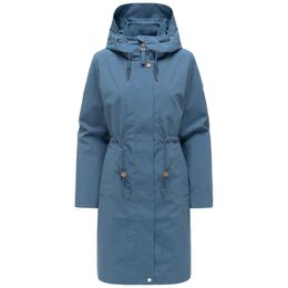 Outdoorjacke Marikoo "Marikoo Zilandaa Damen Parka N136", Damen, Gr. S, blau (dusty blau), Obermaterial: 100% Polyester PES., Jacken Outdoorjacke