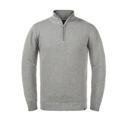 Troyer INDICODE "Troyer IDRichard", Herren, Gr. M, grau (light grau mix), Obermaterial: 100% Baumwolle CO., Pullover Troyer