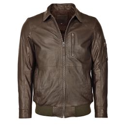 Lederjacke JCC "Lederblouson 31018159", Herren, Gr. 52, braun, Obermaterial: 100% Lammleder LEL. Futter: 100% Baumwolle CO., Jacken Lederjacke