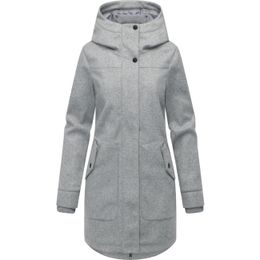 Wollmantel Ragwear "Wollmantel Janesha Coat", Damen, Gr. S, grau (light grau), Obermaterial: 100% Polyester PES. Obermaterial: Futter: 100% Polyester PES., M&auml;ntel Wollmantel