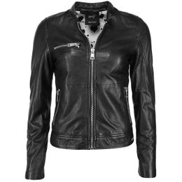 Lederjacke Maze "Lederjacke", Damen, Gr. S, schwarz, Obermaterial: 100% Lammleder LEL. Futter: 100% Baumwolle CO., Jacken Lederjacke