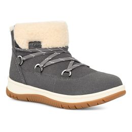 UGG Australia Winterboots UGG "LAKESIDER HERITAGE LACE", Damen, Gr. 6 (37), grau, Veloursleder, Schuhe Winterboots, mit Zierschn&uuml;rung