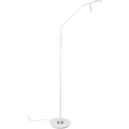 Trio LEUCHTEN LED Stehlampe "MONZA, Stehleuchte mit Sensordimmer Lichtfarbe einstellbar 2300-4000K", wei&szlig; (wei&szlig; matt), 1, H: 145cm, 1 Stk., Leuchten, Leuchtenkopf flexibel verstellbar Memoryfunktion H&ouml;he 145-160 cm, LED Stehlampe
