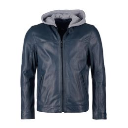 Lederjacke Maze "Lederjacke 42024137", Damen, Gr. M, schwarz (navy), Obermaterial: 100% Lammnappaleder LANA. Futter: 100% Baumwolle CO., Jacken Lederjacke