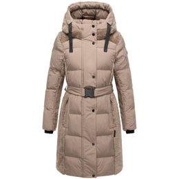 Wintermantel Navahoo "Wintermantel Funkelteddy 14", Damen, Gr. XL, beige (taupe grau), Obermaterial: 100% Polyester PES. Obermaterial: Futter: 100% Polyester PES. 100% Polyester PES., M&auml;ntel Wintermantel