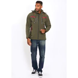 Softshelljacke Arctic Seven "Arctic Seven Herren Softshell Jacke AS088", Herren, Gr. M, gr&uuml;n (olive), Obermaterial: 96% Polyester PES. 4% Elasthan EL., Jacken Softshelljacke